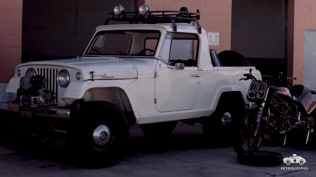 Classic Jeep Commando Repurposed as Vintage Motorcycle Hauler